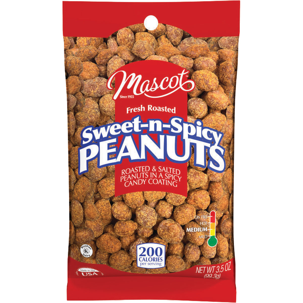 Sweet and Spicy Peanuts Grab-and-Go (24 case 3.5oz packs) – Mascot Pecan